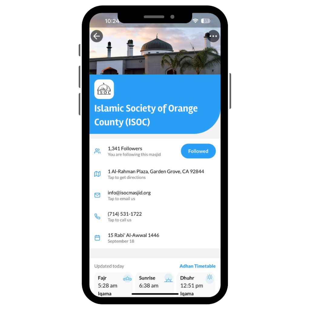Contact – Islamic Society of Orange County