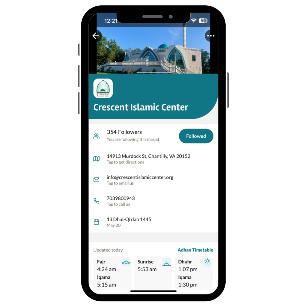 Contact – Crescent Islamic Center
